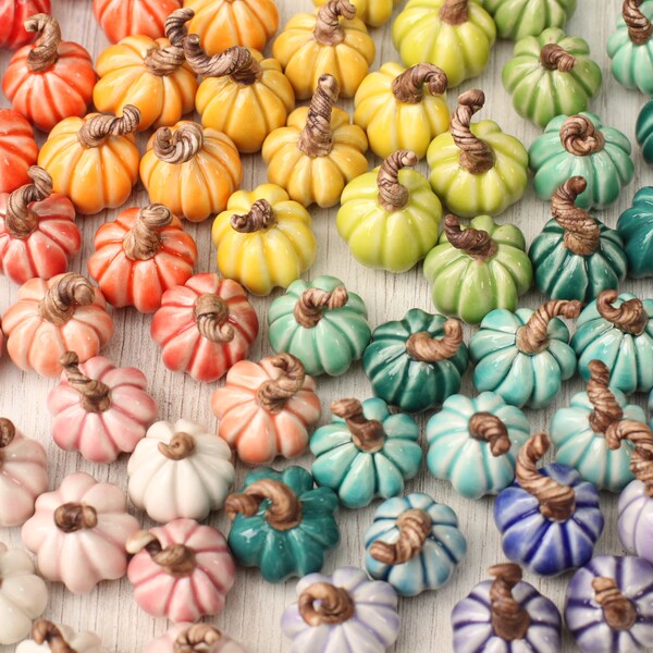 Mini Ceramic Pumpkins - Etsy