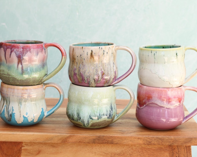 Colorful Mug, Choose Your Favorite// Stoneware Mug // Handmade Coffee ...