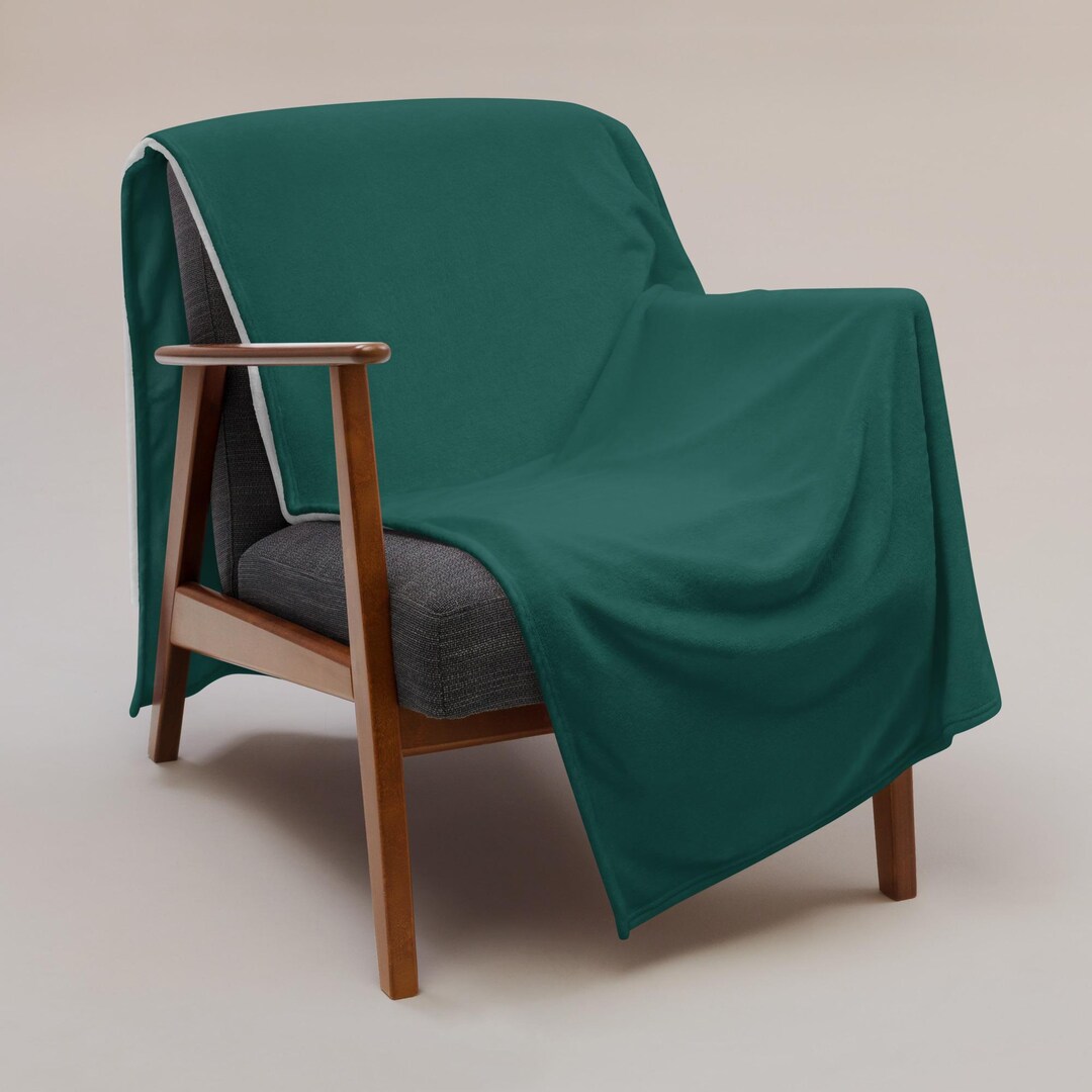 RT Hunter Green Throw Blanket, Boat Blanket, Salon Blanket, Cruising ...