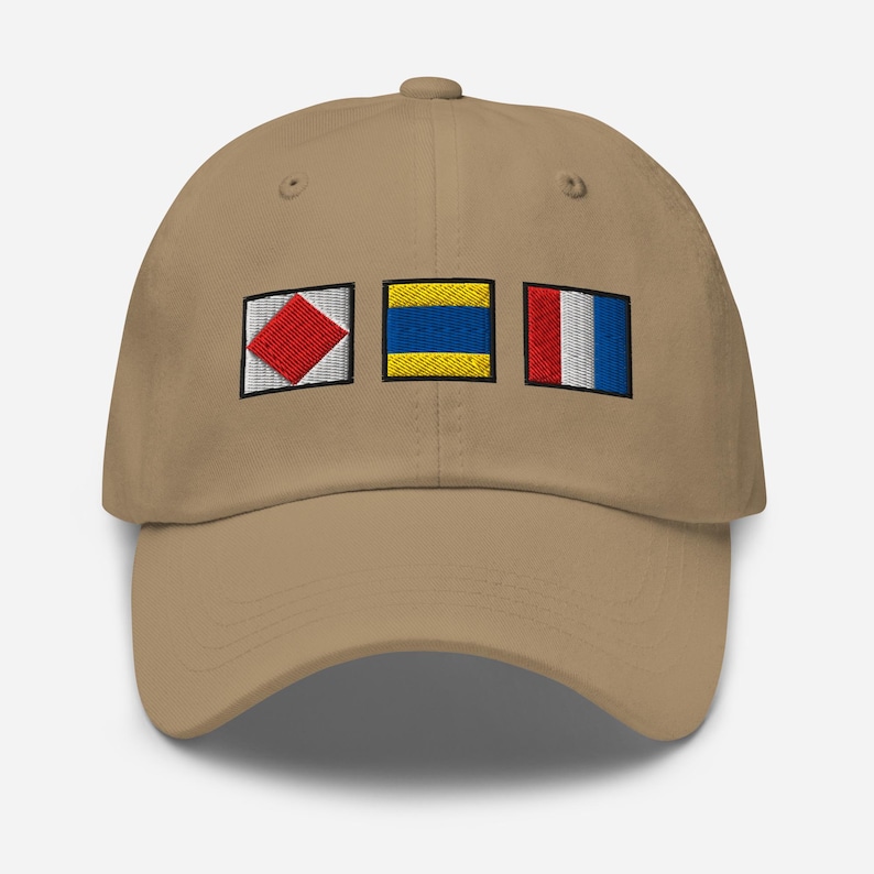 FDT Spelled Out With Embroidered Nautical Flags Dad Hat, Custom Flag ...