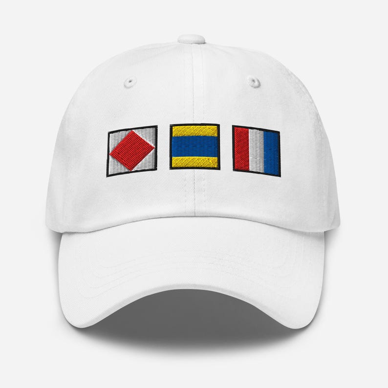 FDT Spelled Out With Embroidered Nautical Flags Dad Hat, Custom Flag ...