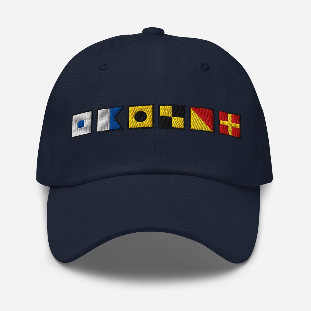 SAILOR Spelled Out With Embroidered Nautical Signal Flags Dad Hat ...