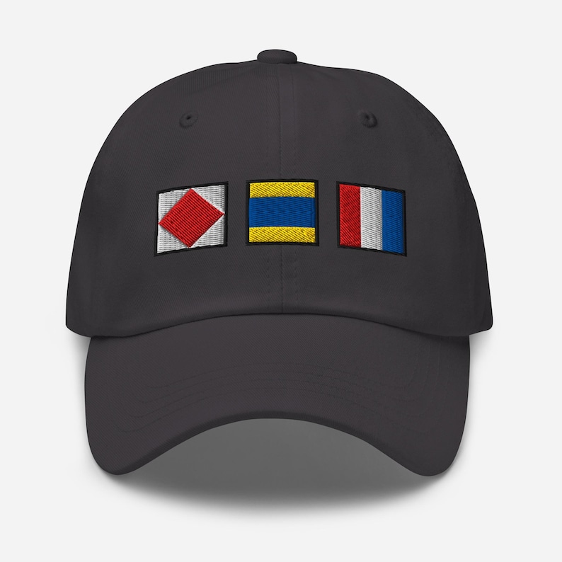 FDT Spelled Out With Embroidered Nautical Flags Dad Hat, Custom Flag ...