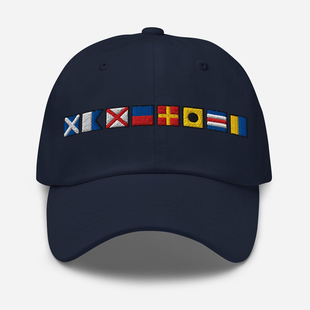 MAVERICK Spelled Out With Embroidered Nautical Flags Dad Hat - Etsy
