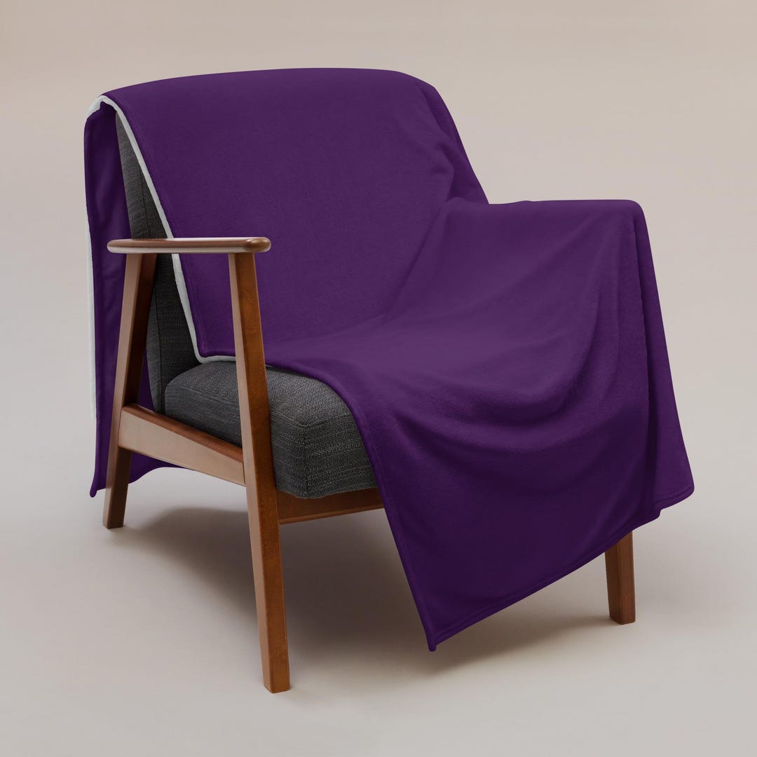 Deep Purple Throw Blanket - Etsy