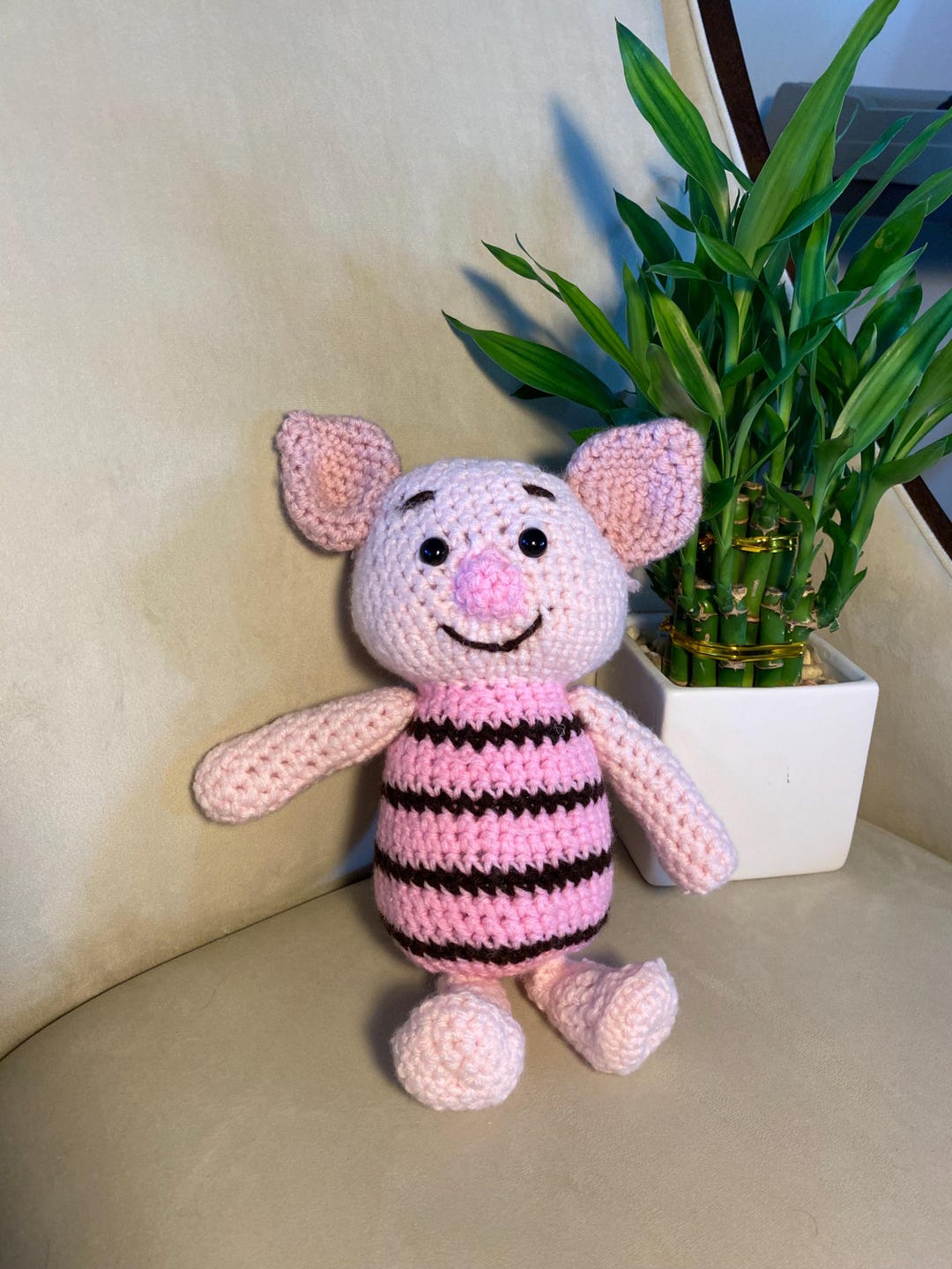 Crochet Piglet, Crochet Winnie the Pooh Character, Amigurumi Pig ...