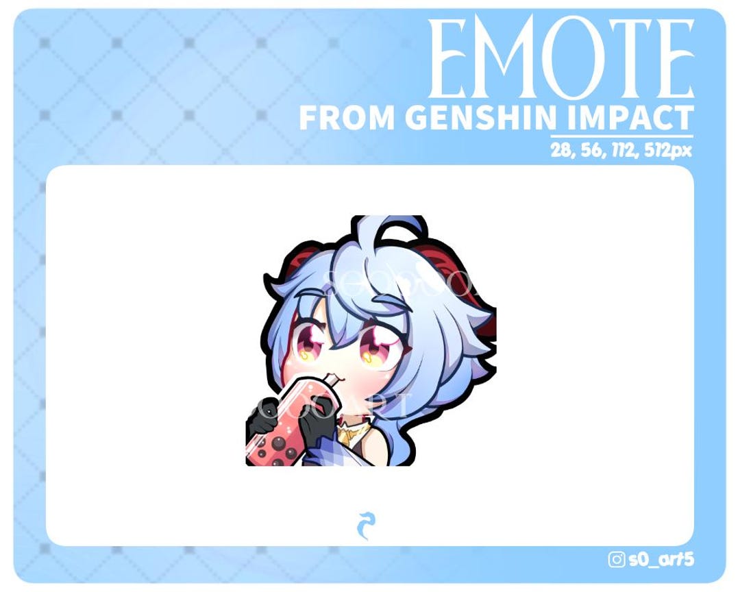 GANYU Emote Discord & Twitch Genshin Impact - Etsy