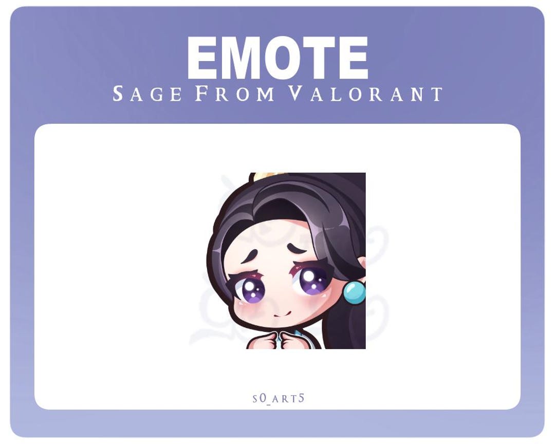 SAGE Emote | Discord & Twitch | Valorant - Etsy