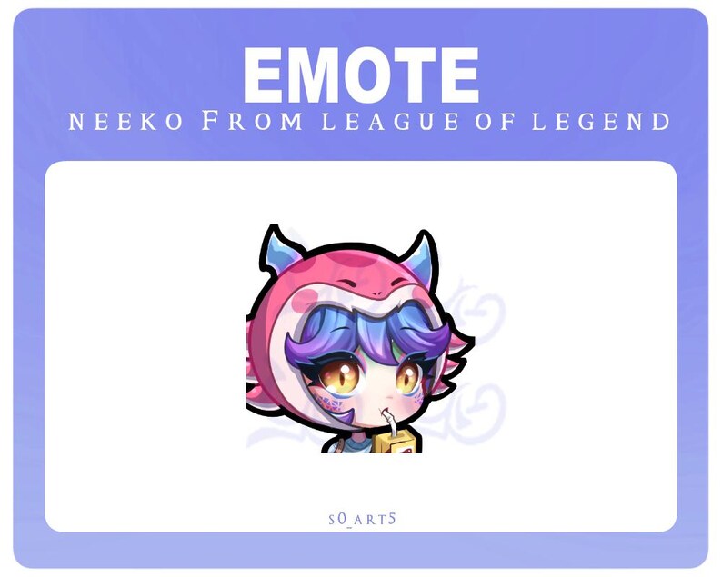 Neeko's COSPLAY Emote | Discord & Twitch | League of Legend - Etsy