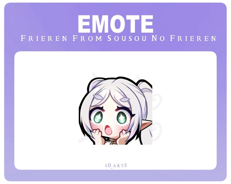 FRIEREN Emote | Discord & Twitch | Sousou No Frieren - Etsy