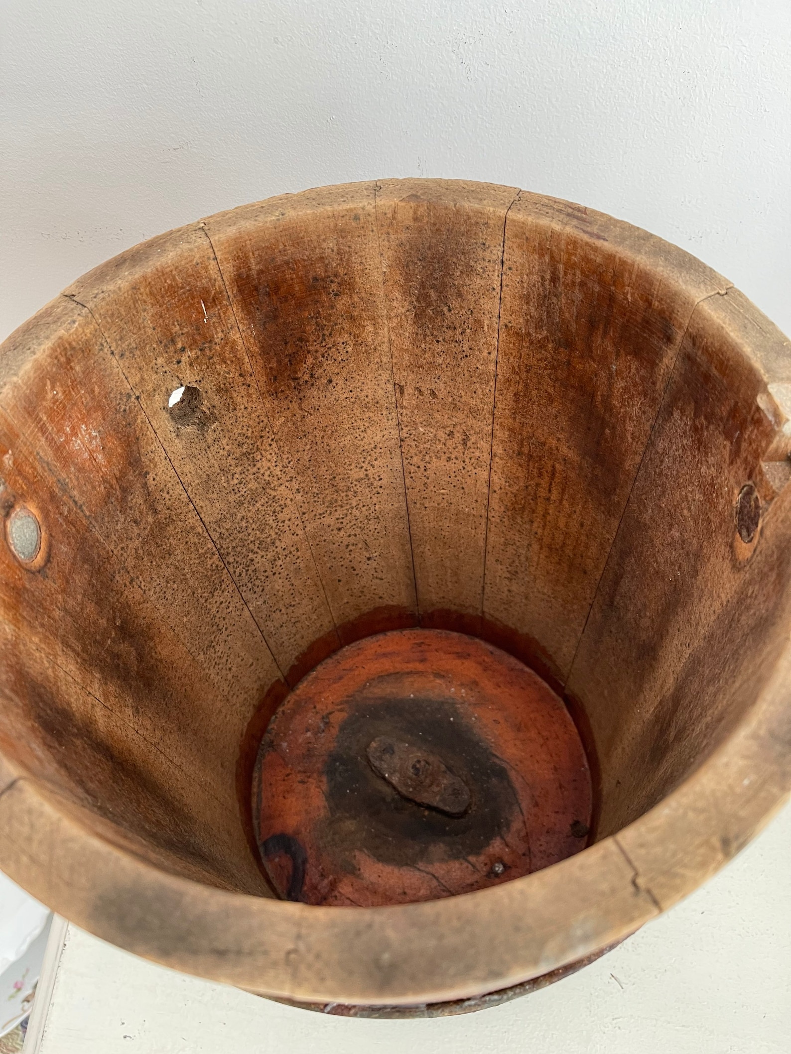 Vintage Wooden Bucket Farmhouse Decor Storage Bucket - Etsy