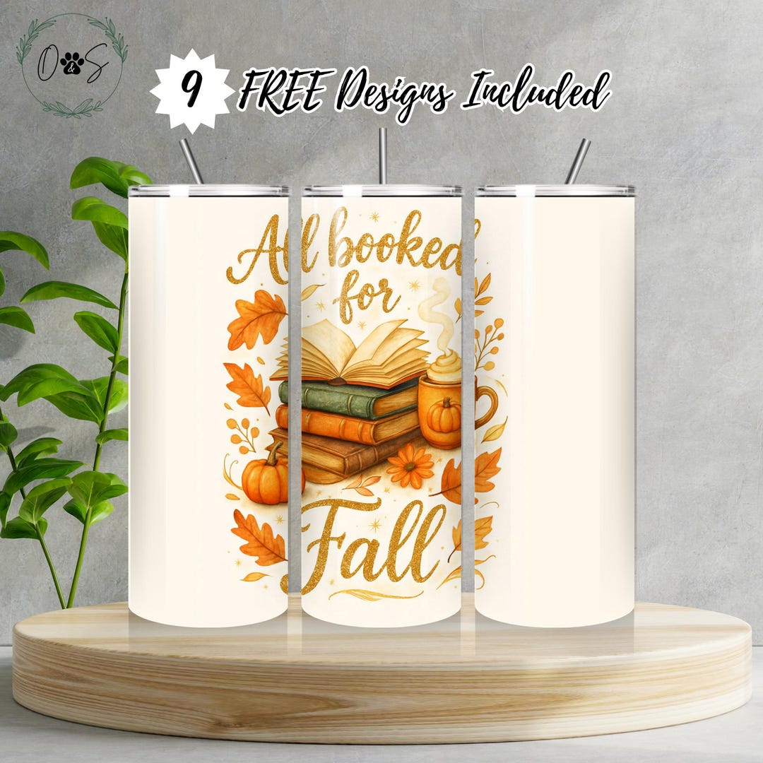 All Booked for Fall PNG, Cute Book Lover Fall Shirt Digital Design ...