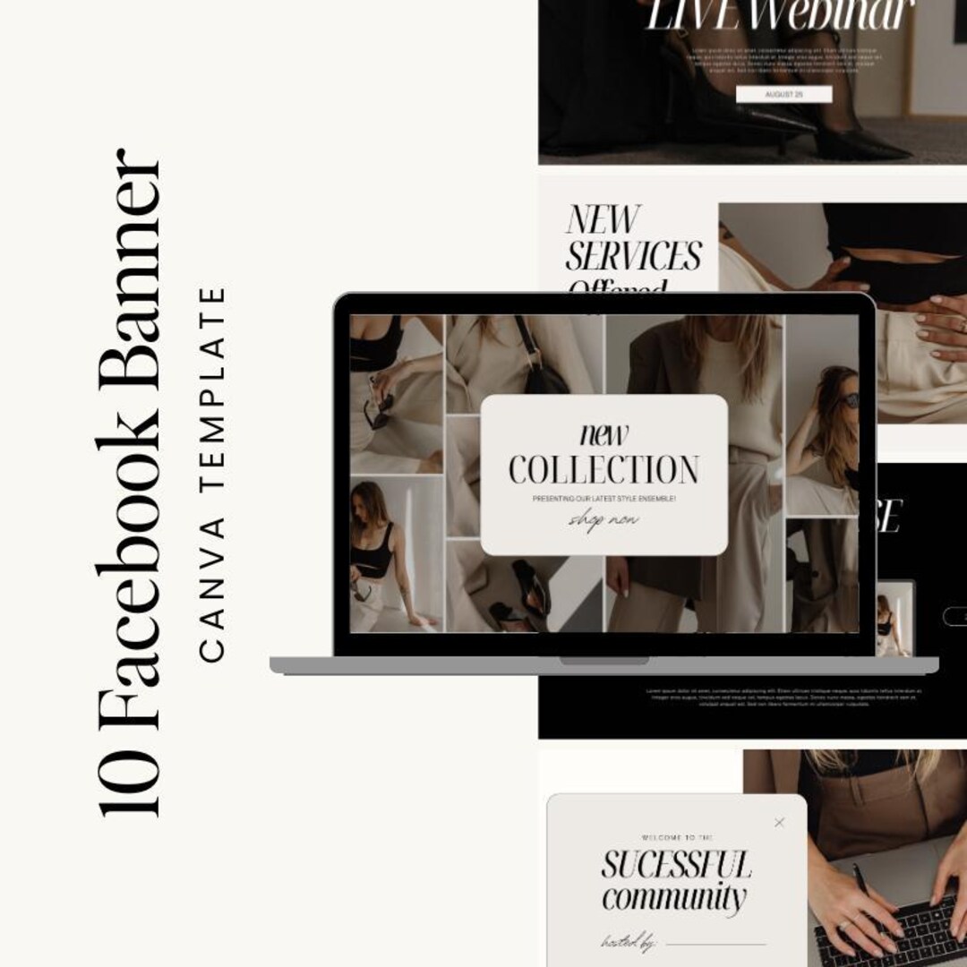 Custom Facebook Banner Templates, Editable Canva Facebook Headers ...