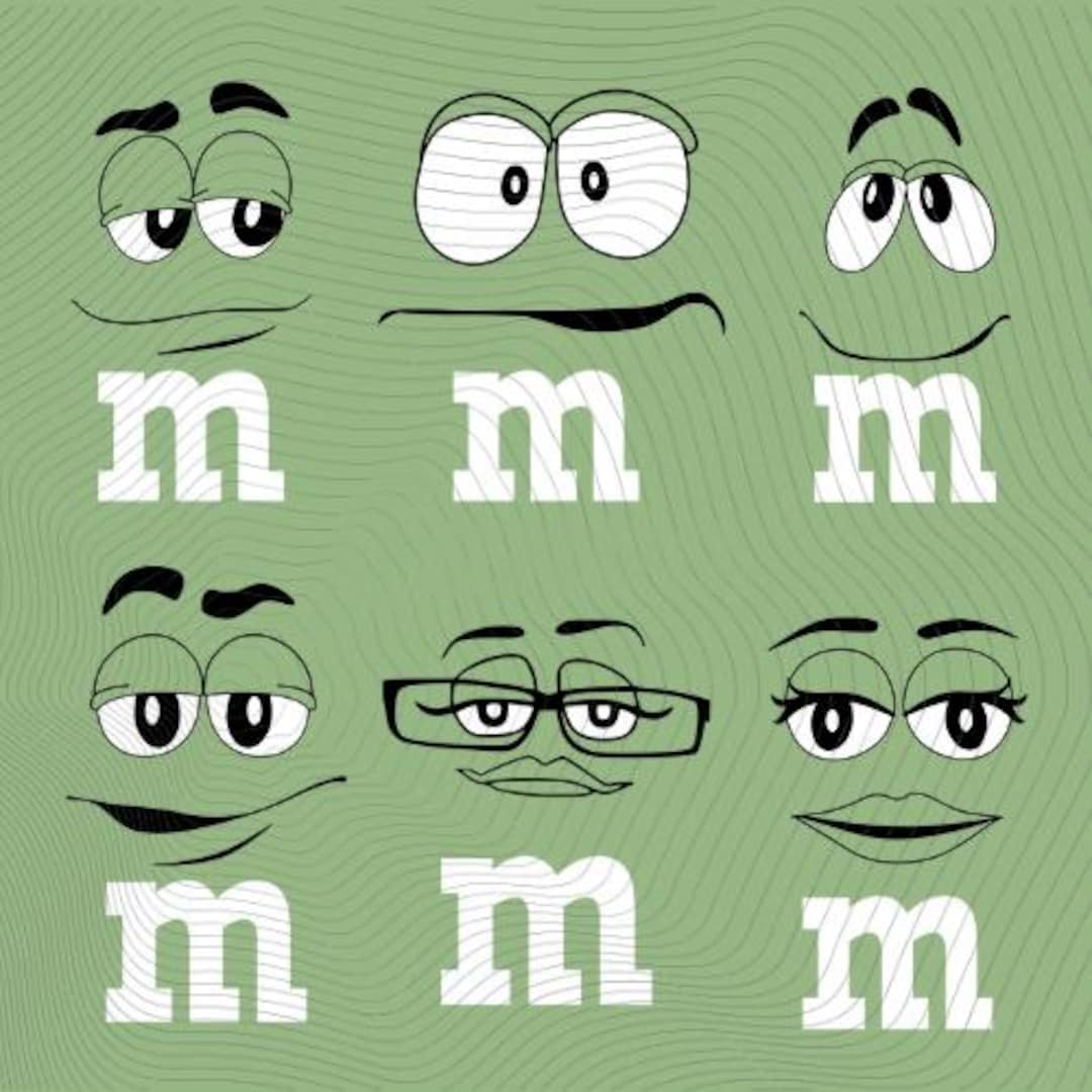 M&M Face PNG, M and M Candy Png, M and M Digital File, M and M ...