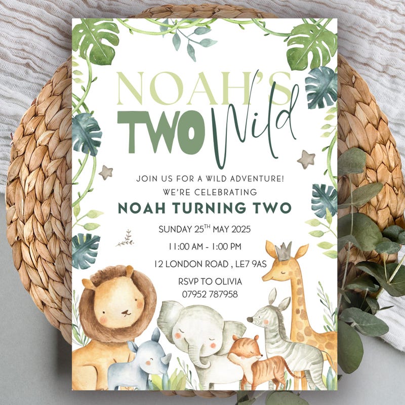 Two Wild Birthday - Etsy