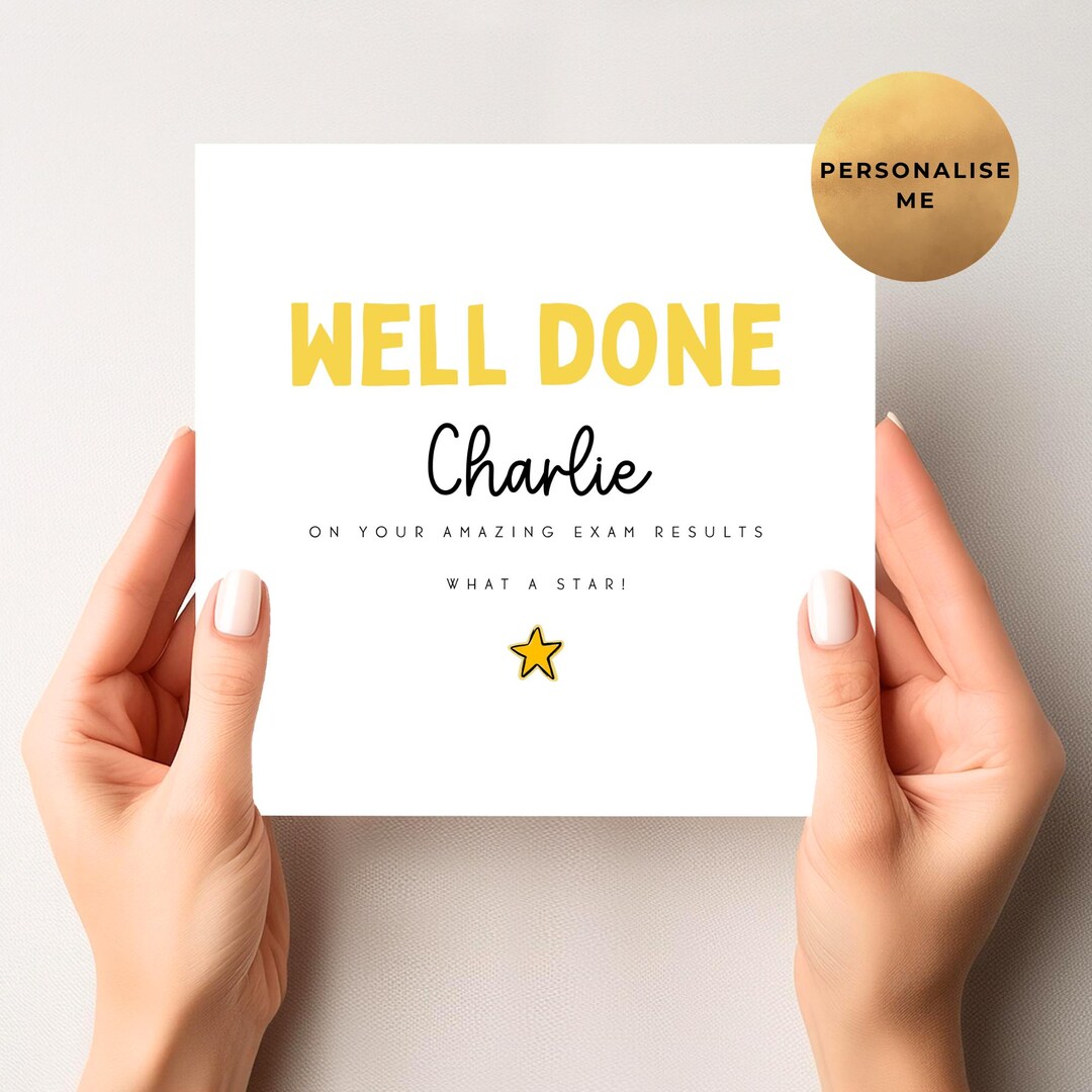 Personalised Congratulations Card - so Proud of You - You Did It - You ...