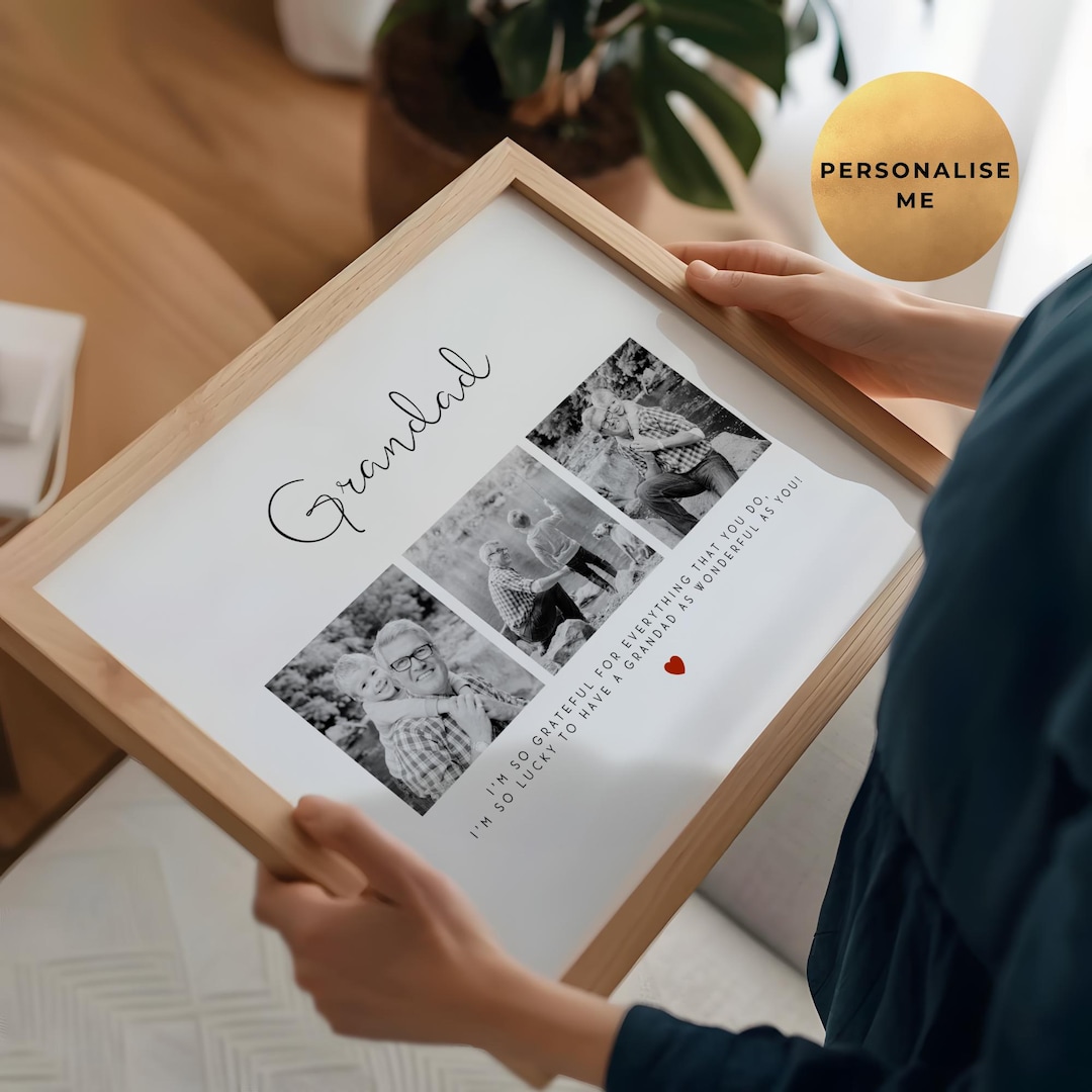 Personalised Gift for Grandad | Personalised Grandad Print ...