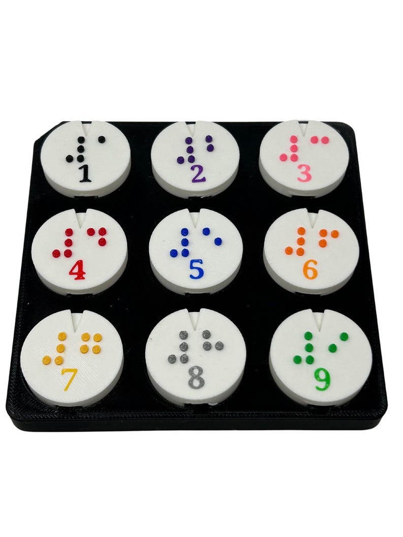 Braille Magic Square Puzzle, Game for Blind Kids and Adults, Make Every ...