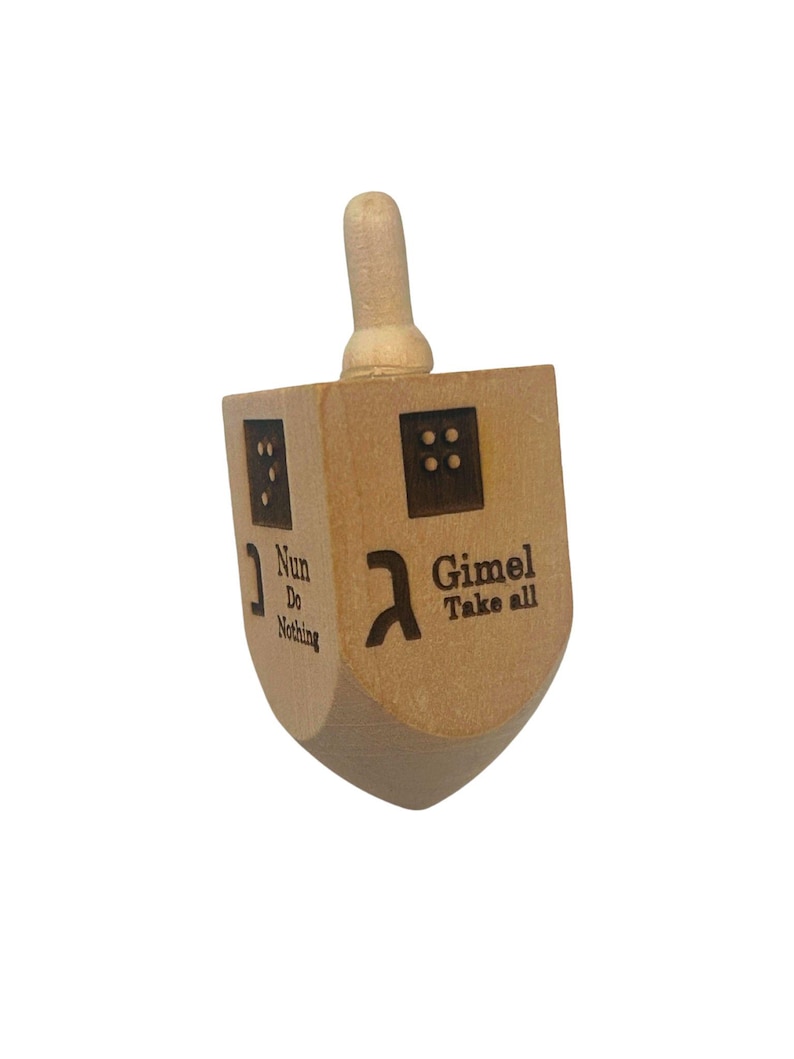 Wooden Braille Dreidel for the Blind, Holiday Fun for Everyone, Braille ...