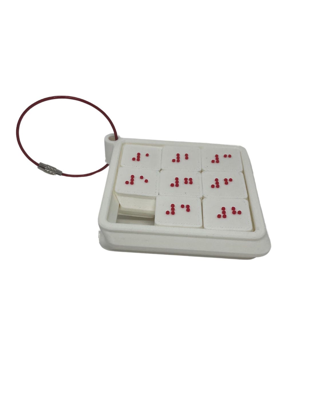 Braille 8 Sliding Puzzle, Pocket-sized Brain-teaser Puzzle for the ...