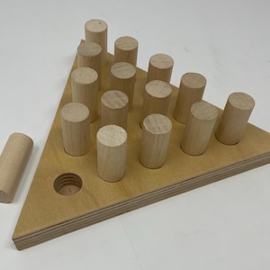 Tricky Triangle, Jumbo-sized Version of Popular Triangle Peg Game for ...
