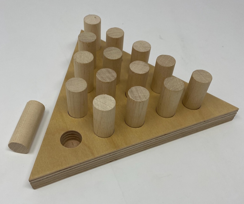 Tricky Triangle, Jumbo-sized Version of Popular Triangle Peg Game for ...
