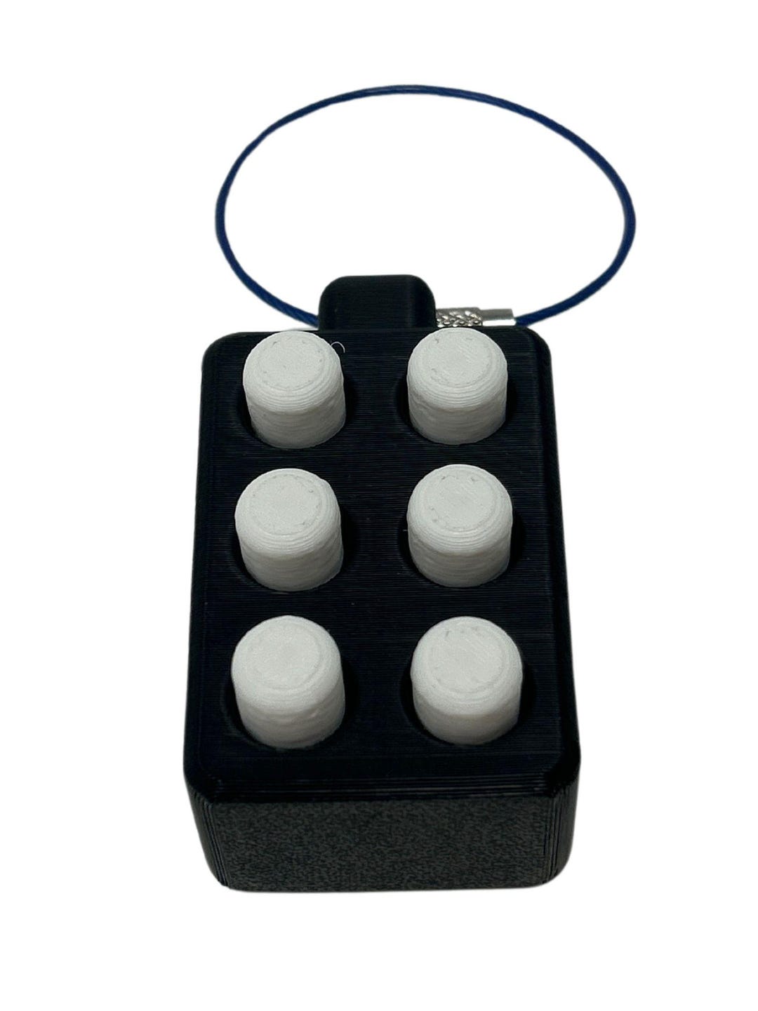 Braille Fidget Keychain Toy, Pop-up Braille Cell, Learn and Practice ...