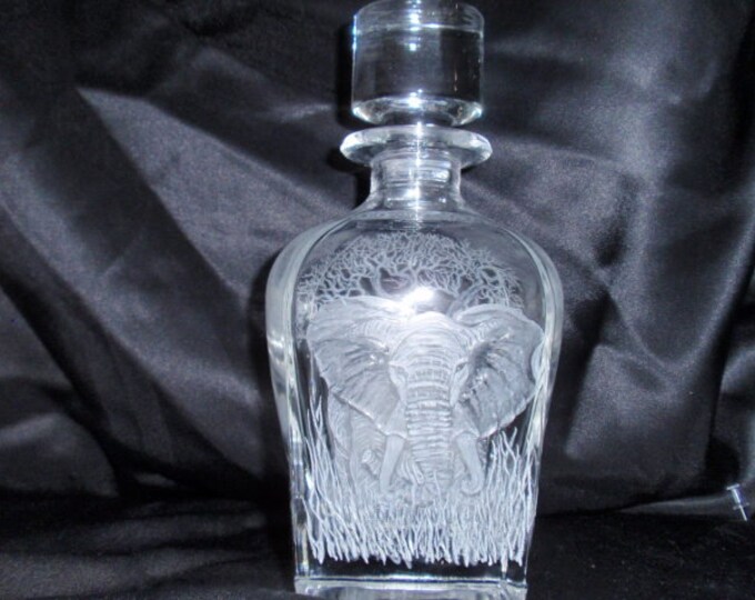 Elephant Decanter, Big Five Decanter, African Elephant, Elephant Art ...