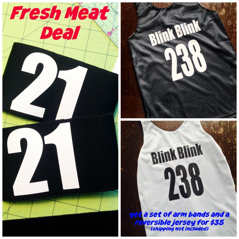 Reversible Jersey women's and Men's and Armband Set - Etsy