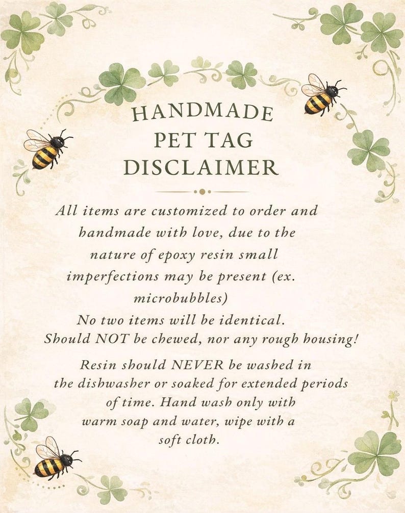 Friendship Bead Pet Tag- Customizable!! - Etsy