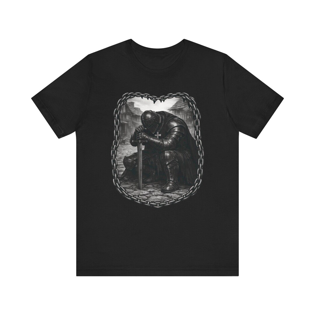 Catholic Knight // Dark Ages Warrior - Unisex Jersey Short Sleeve Tee ...