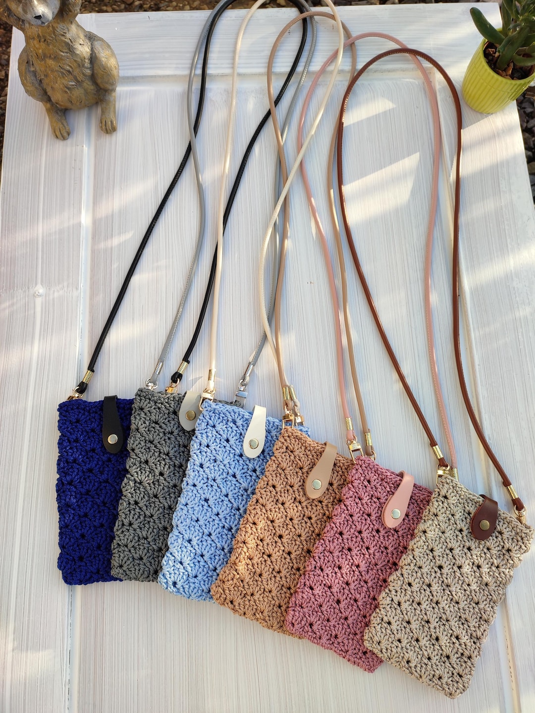 Phone Bag iPhone Case Mini Crossbody Bag Phone Neck Pouch Woven Phone ...