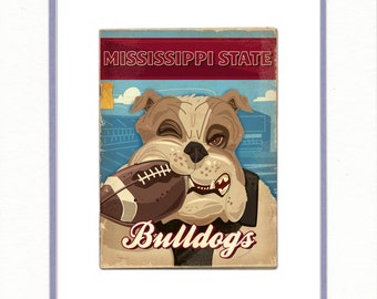 Mississippi State Bulldog Sign - Etsy