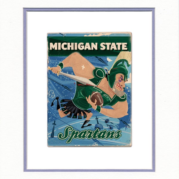 Michigan State Poster - Etsy