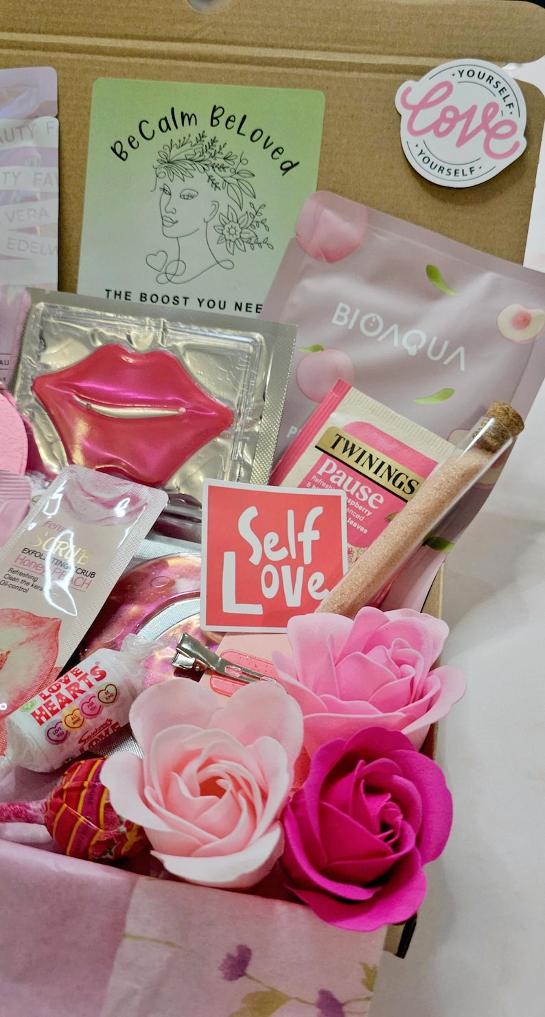 Pink Deluxe Self-care Pamper Hamper | Spa Gift Box - Etsy UK