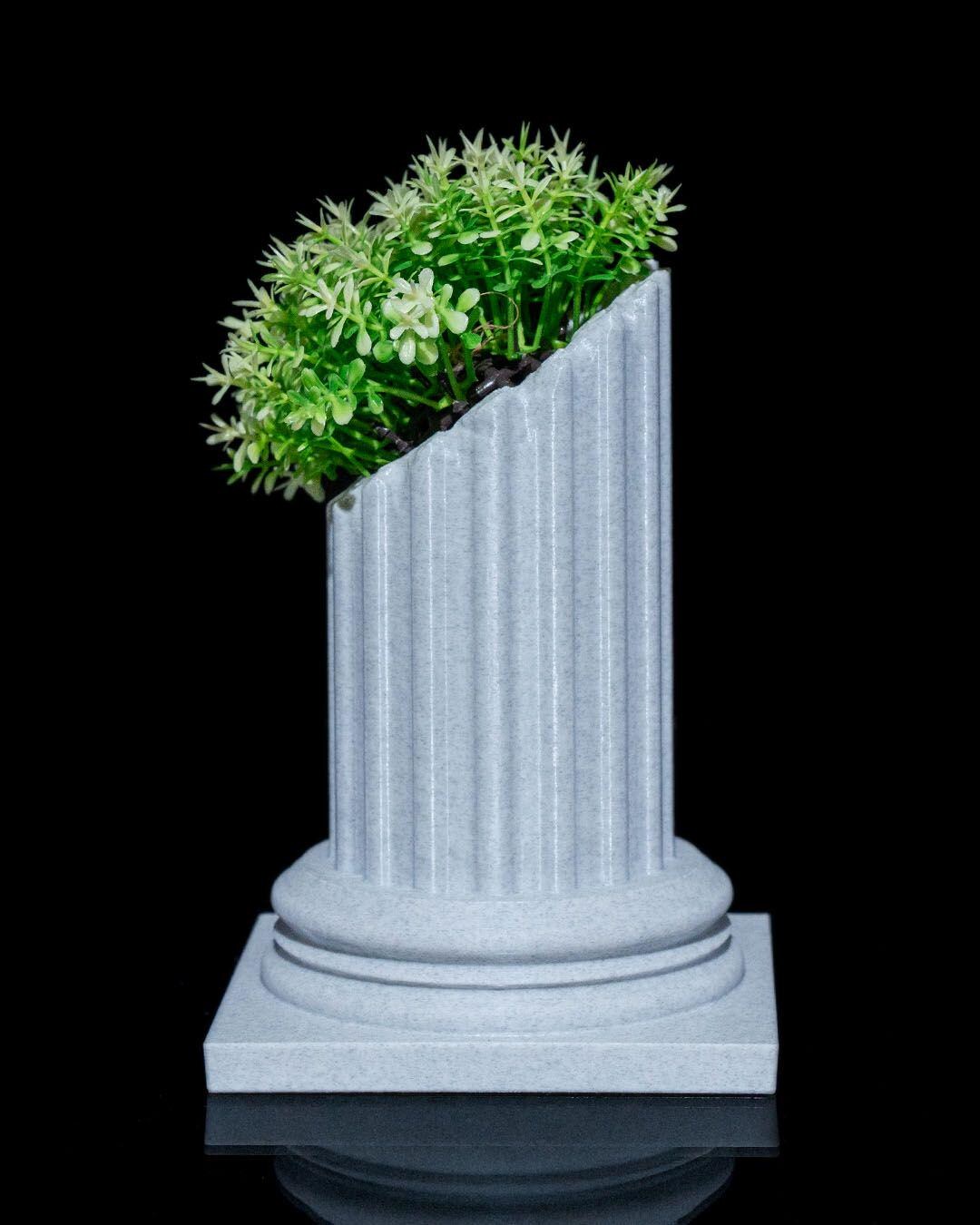 3D Printed Roman Column Planter – Antique Decoration, Classic Elegance ...