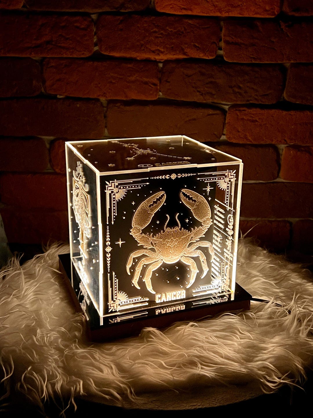 Personalized Horoscope Chart Lamp, Astrology Night Light, Gift for ...