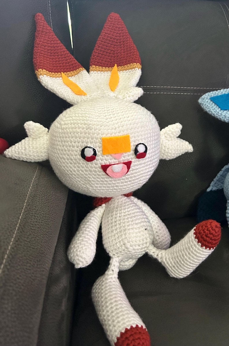 Scorbunny Crochet Plushie - Etsy