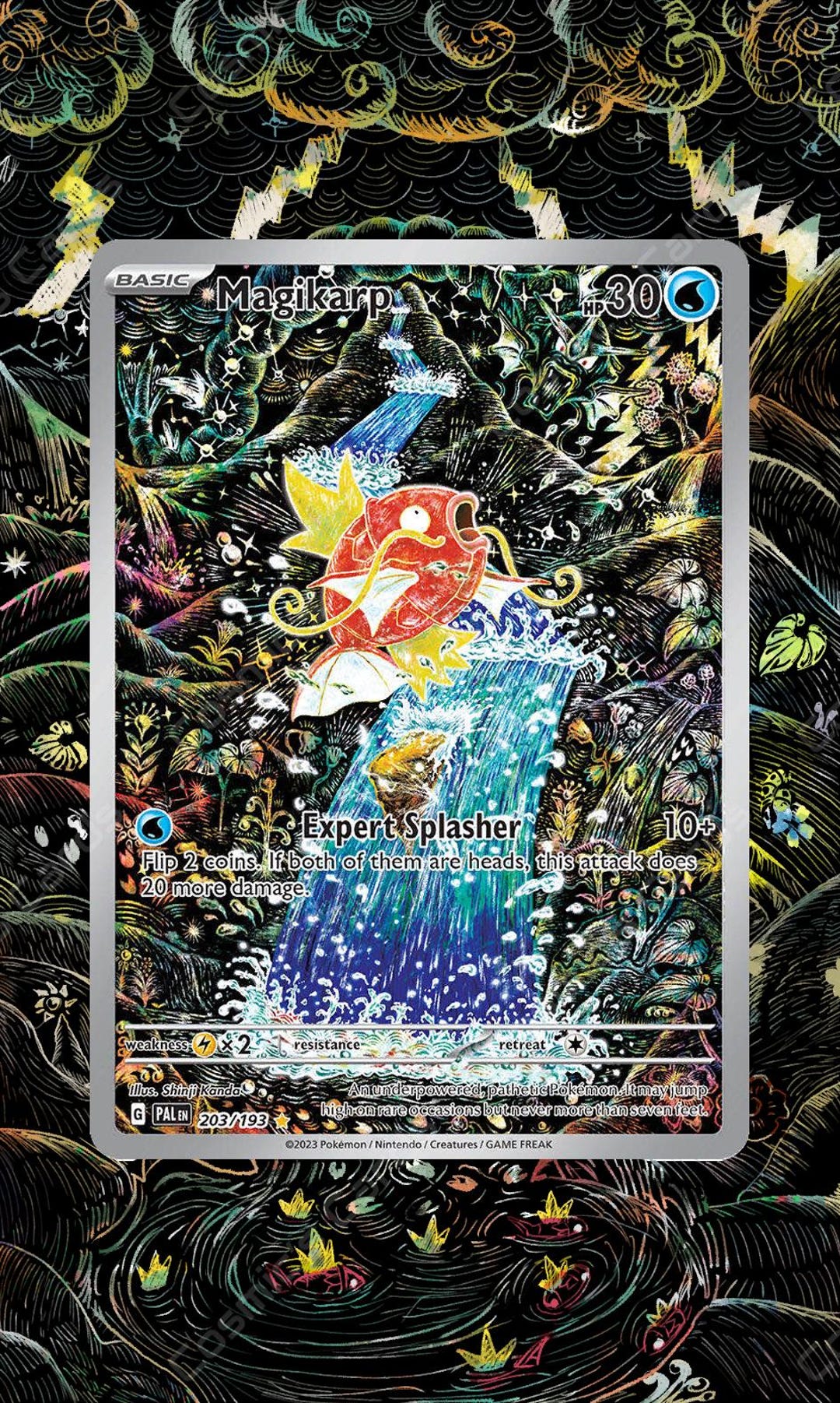 Magikarp 203 | Display Case Extended Art for Pokemon Card - Etsy