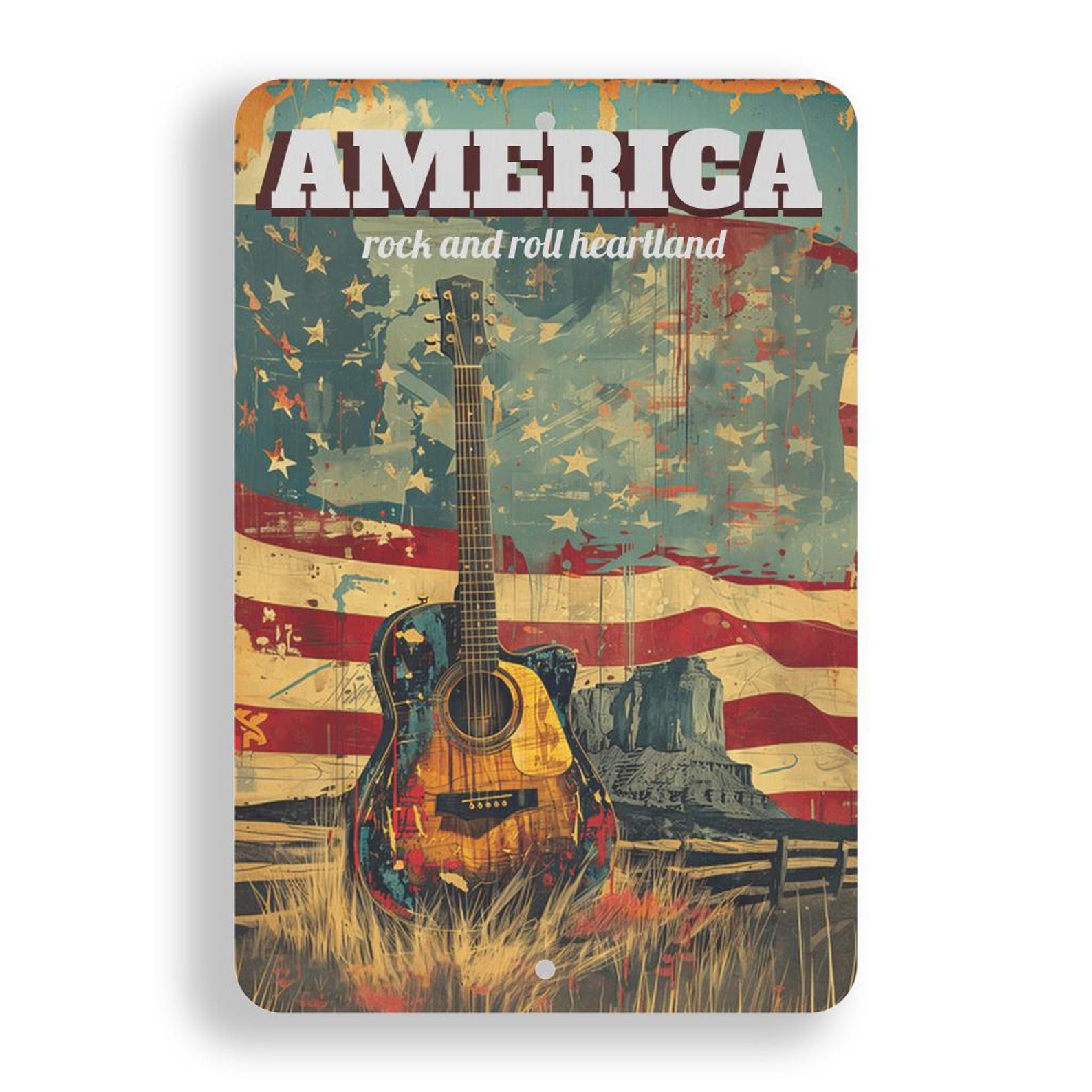 Metal Sign : Americana Western Countryside Cowboy Signage Wall Art ...