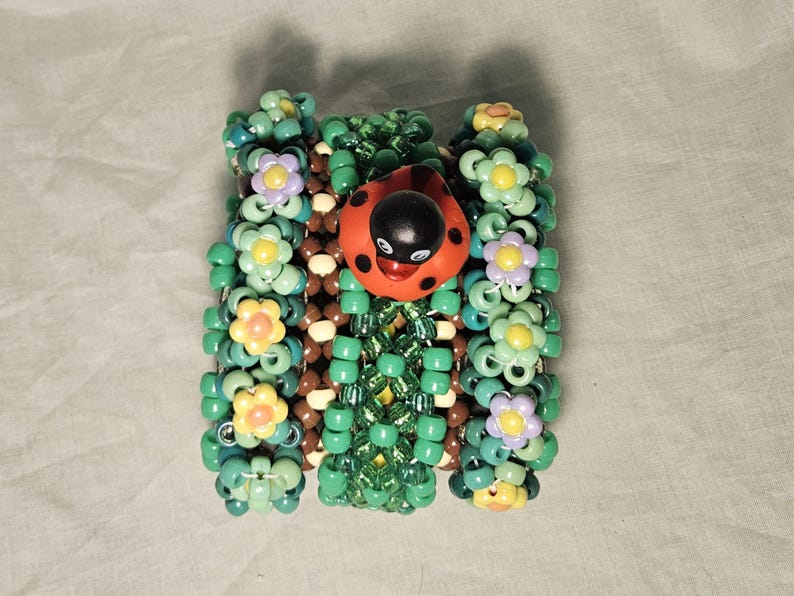 Lady Bug Rubber Duck Rotating Kandi Cuff - Etsy