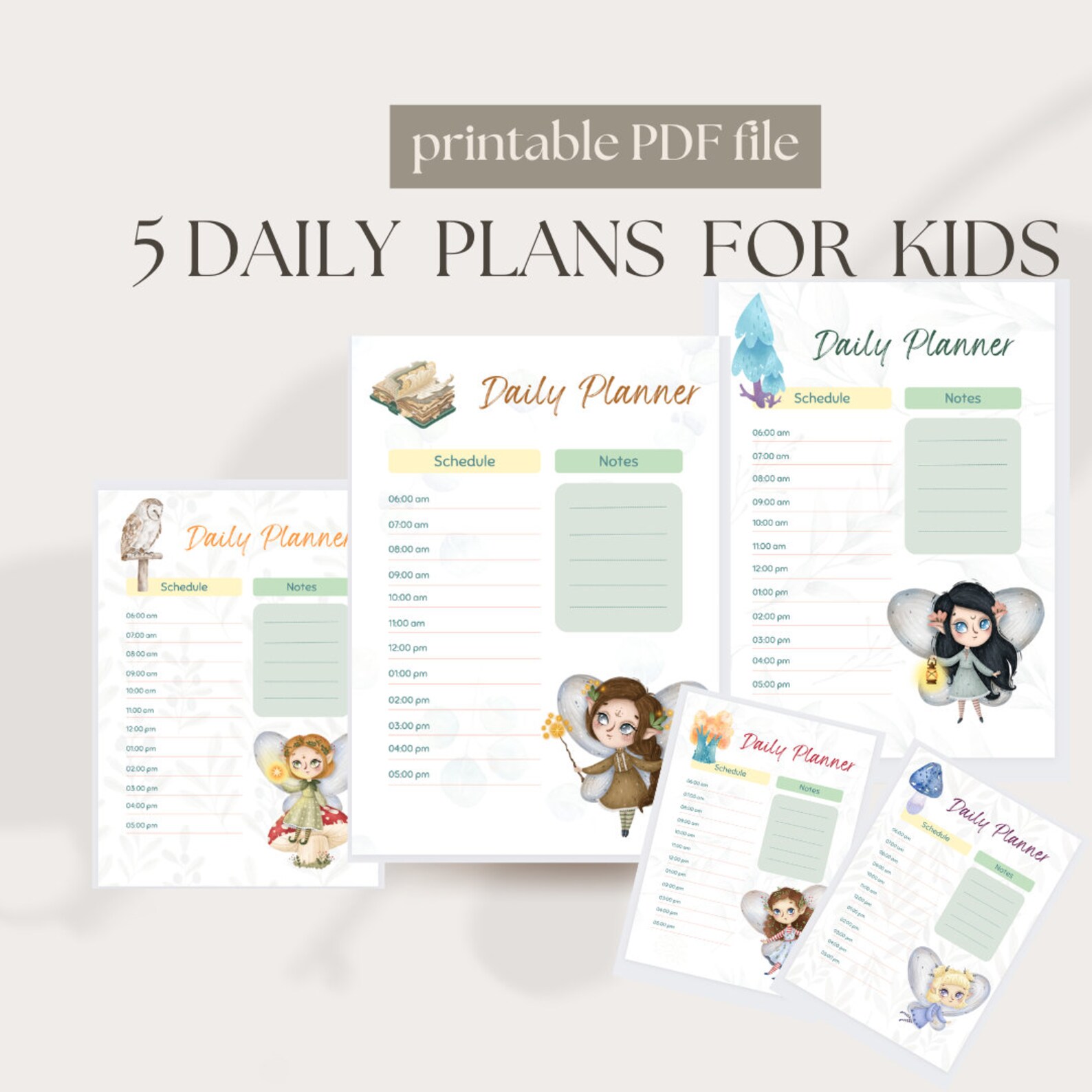Daily Kids Planer| Kids Planer | Printable Planer | Kids Chores ...