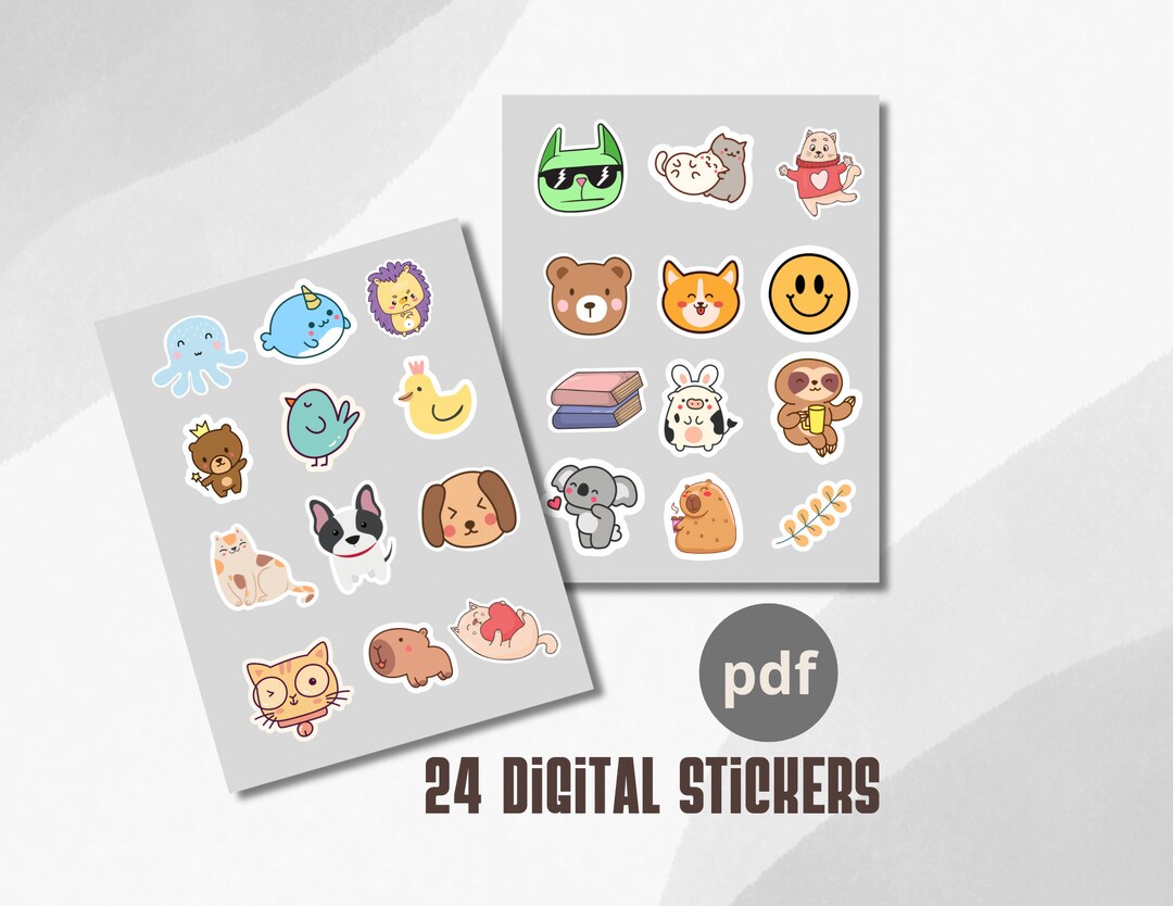 Printable Stickers | Cute Stickers | Cut Stickers | Kids Stickers ...