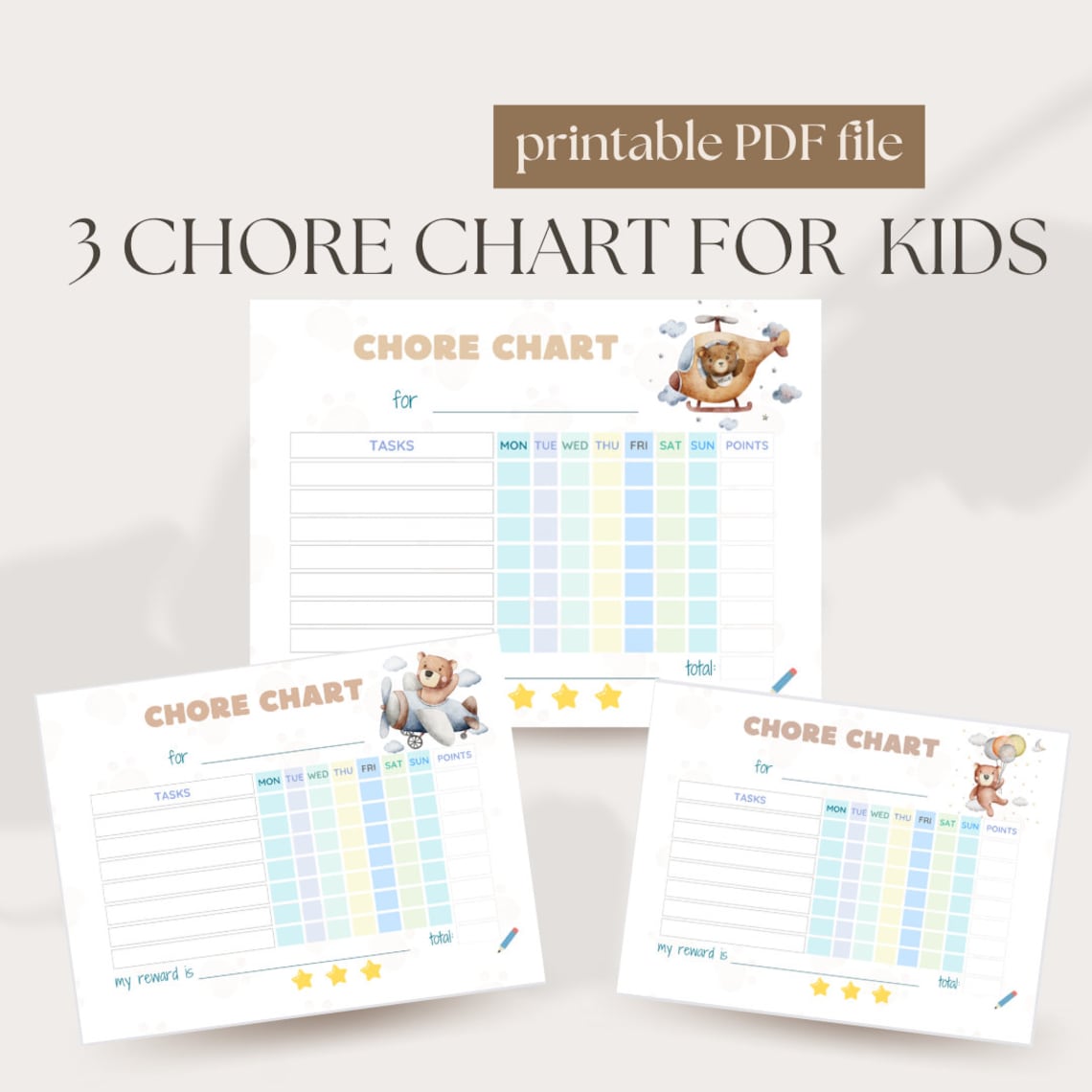 Kids Routine Chart | Chore Chart for Kids | Daily Checklist | Kids ...