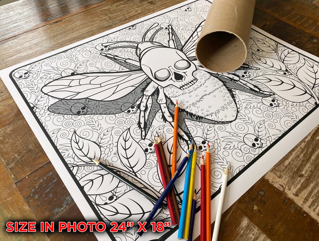 Save the Bees HUGE Coloring Poster - Etsy