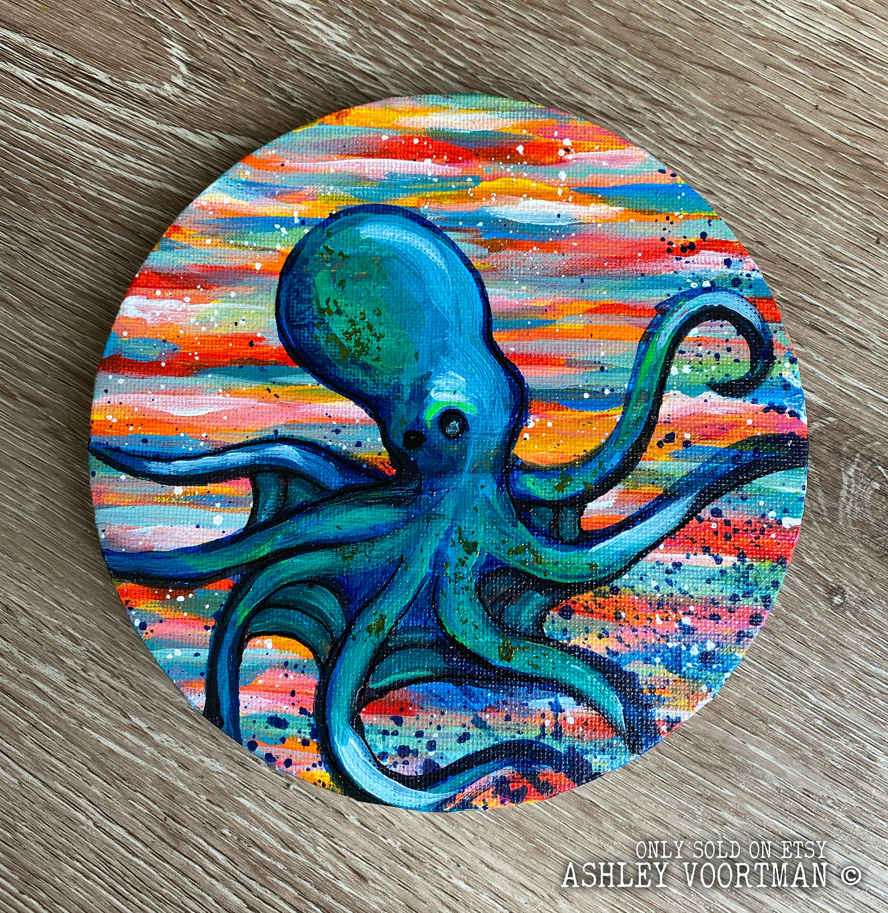 Octopus Acrylic Painting