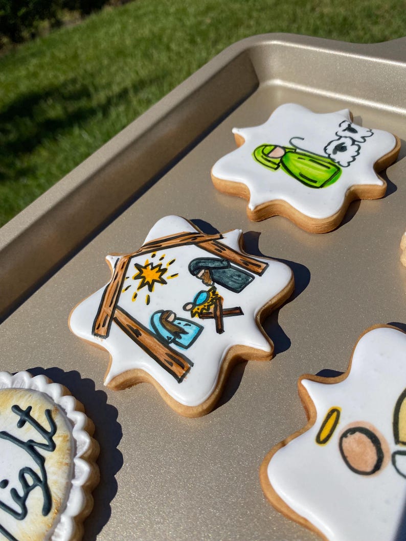 FREE PRIORITY SHIPPING • Holy Family Cookies • Nativity Cookies ...