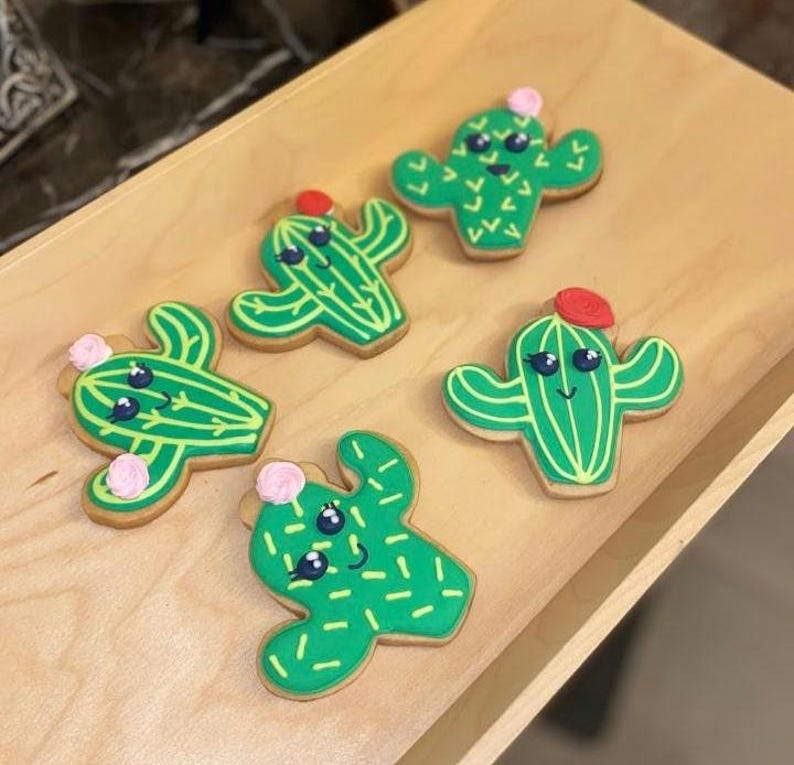 Cactus Cookies • Cute Cookies • Plant Cookies • Gift Cookies • Cactus ...