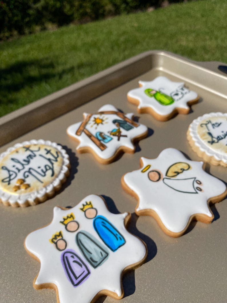 FREE PRIORITY SHIPPING • Holy Family Cookies • Nativity Cookies ...