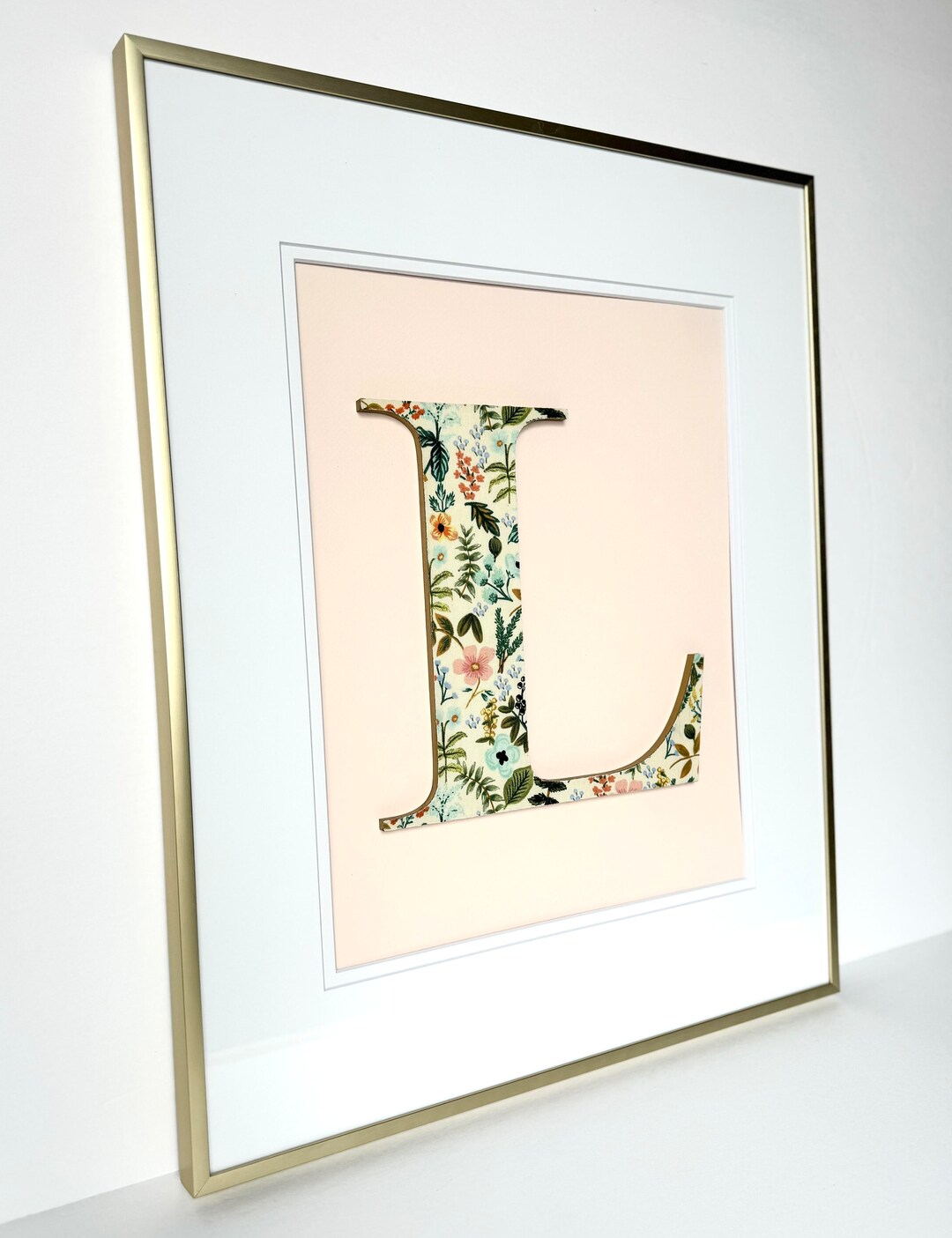 Floral Nursery Letter for Baby Girl, Rifle Paper Co Print, "herb Garden ...